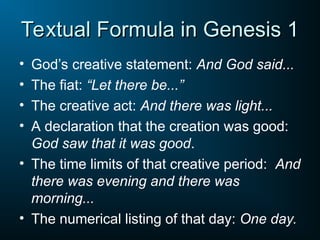 Genesis 1_six days of creation by Dr. Venkat Potana | PPT