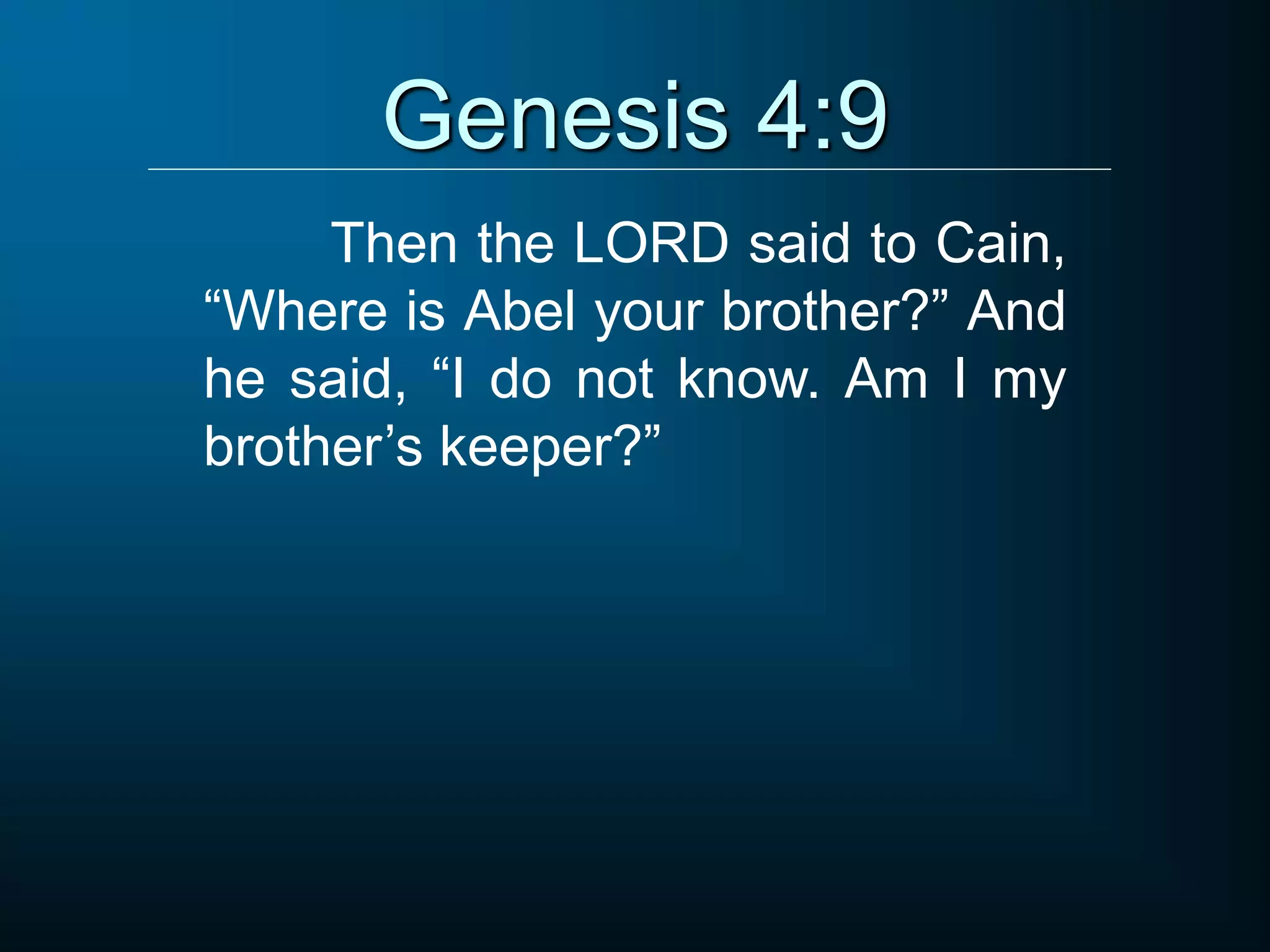 Genesis 04: The way of cain | PPT