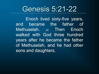 Genesis 05: The days of noah | PPT