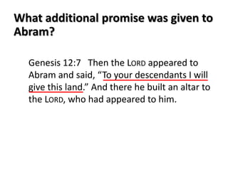 Abram Goes to Egypt | PPT