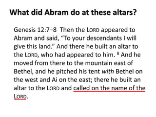 Abram Goes to Egypt | PPT