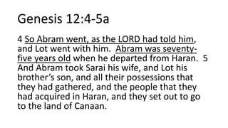 Genesis 12 & 15: Grace to All (Second Baptist South Campus) Spring 2020 ...