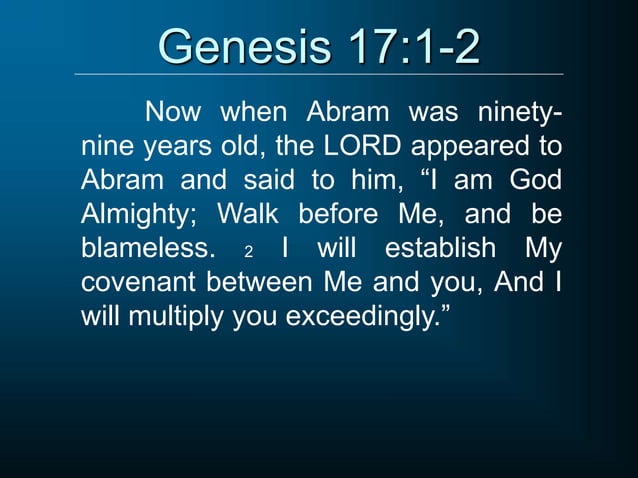 Genesis 15 17: The Abrahamic covenant | PPT | Christianity | Religion ...