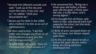 2nd Sunday of Lent - First Reading - Genesis 15:5–12, 17–18 | PPSX