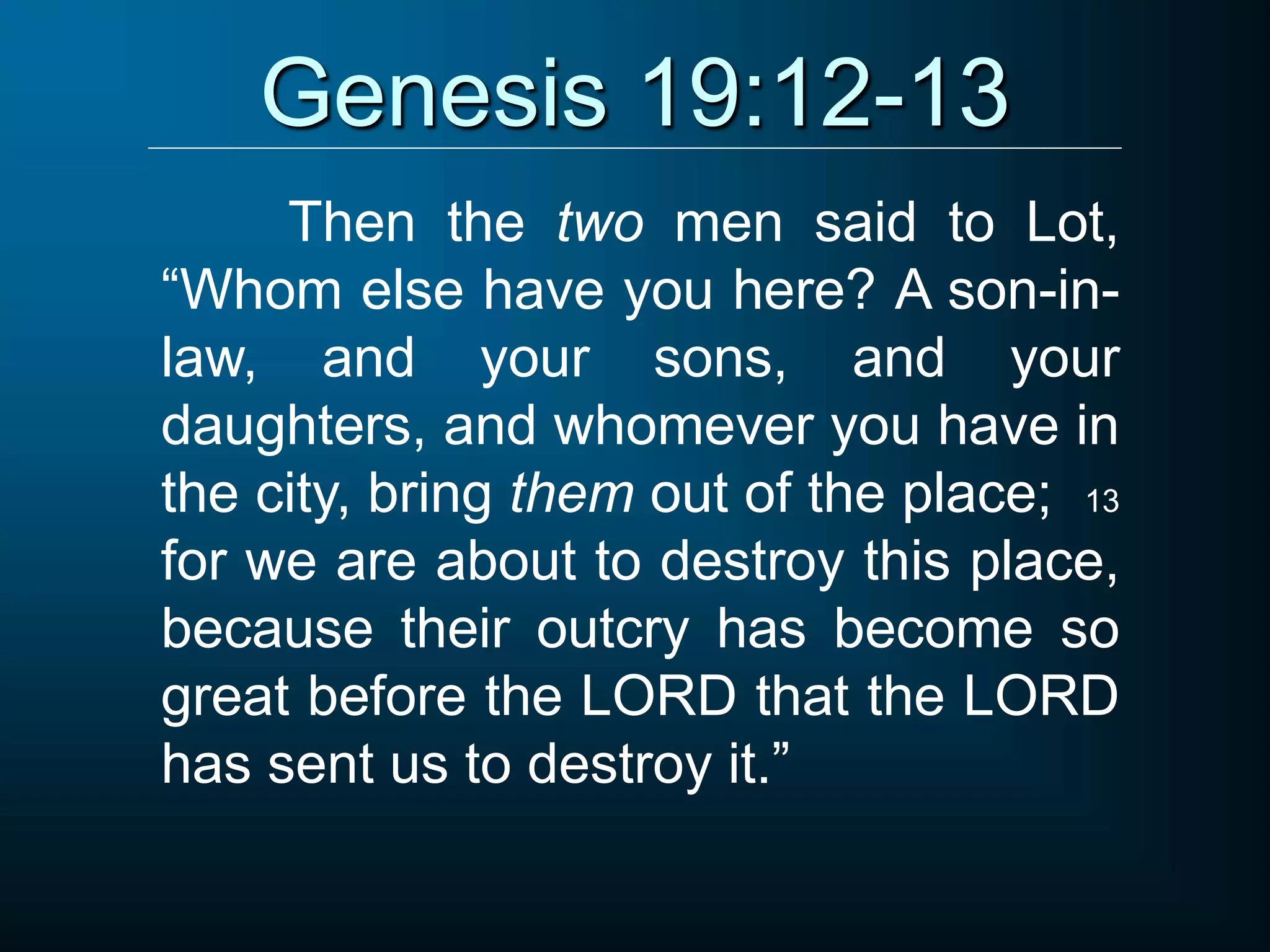 Genesis 18 22: The later years of abraham | PPT