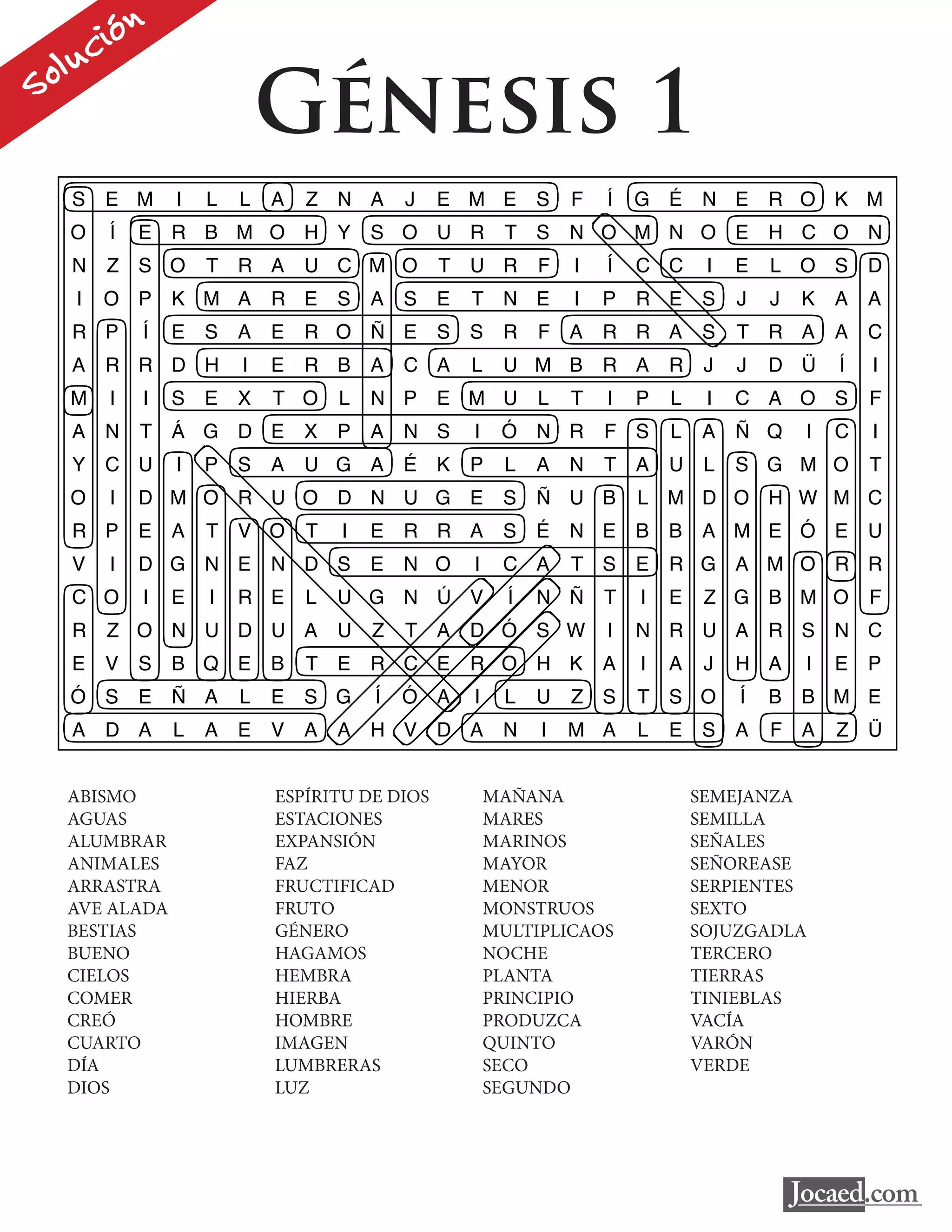 Genesis 1 sopa_de_letras | PDF