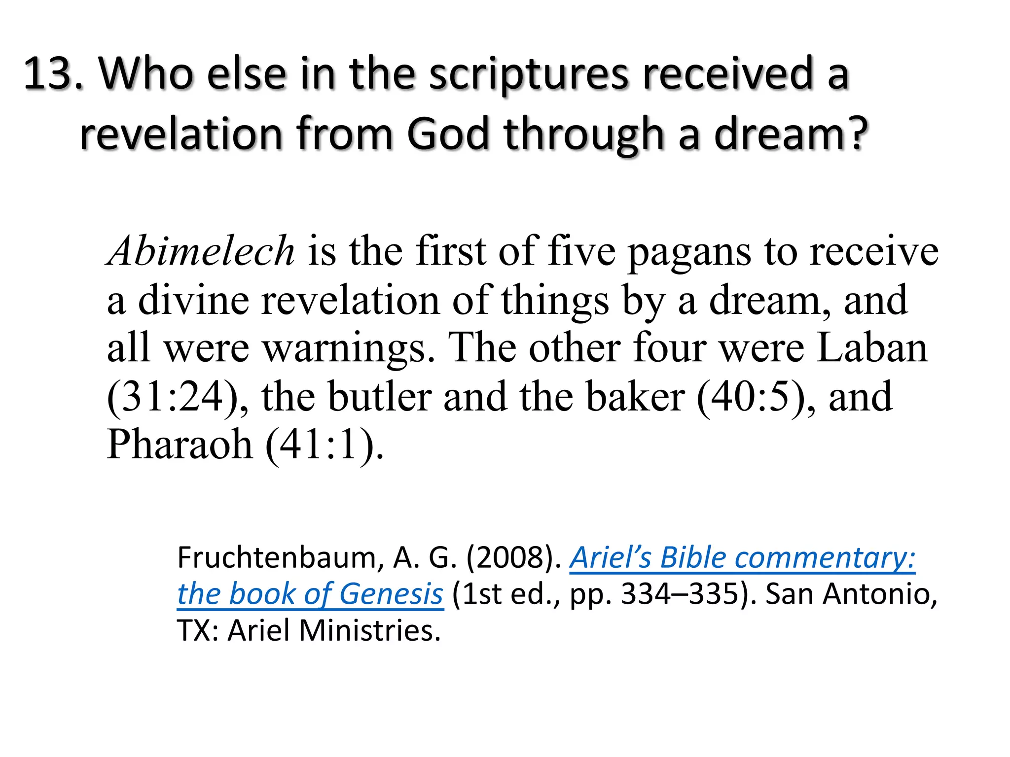 Genesis 20 - Abraham & Abimelech | PDF