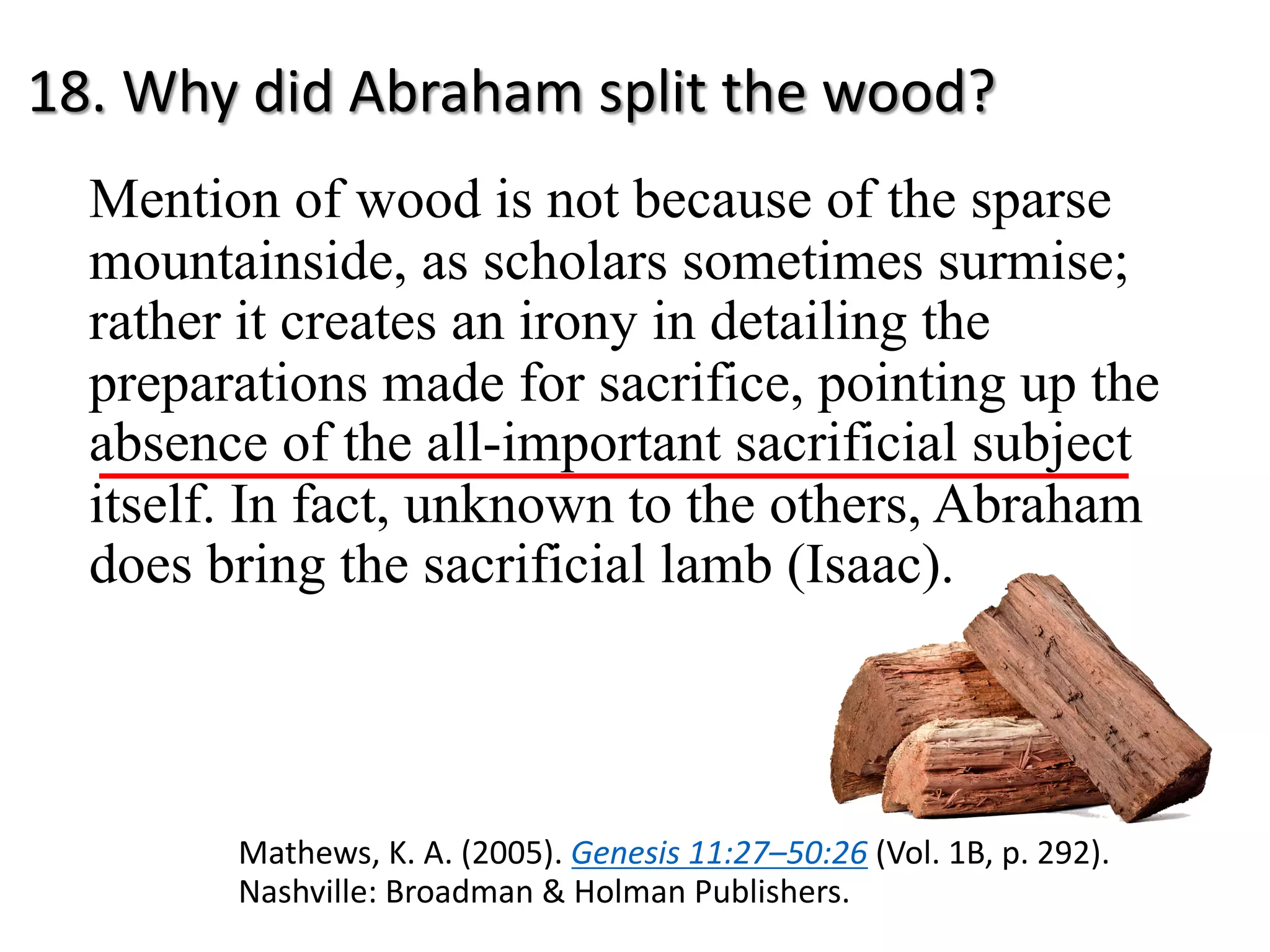 Abraham's Offering of Isaac - Genesis 22 | PDF