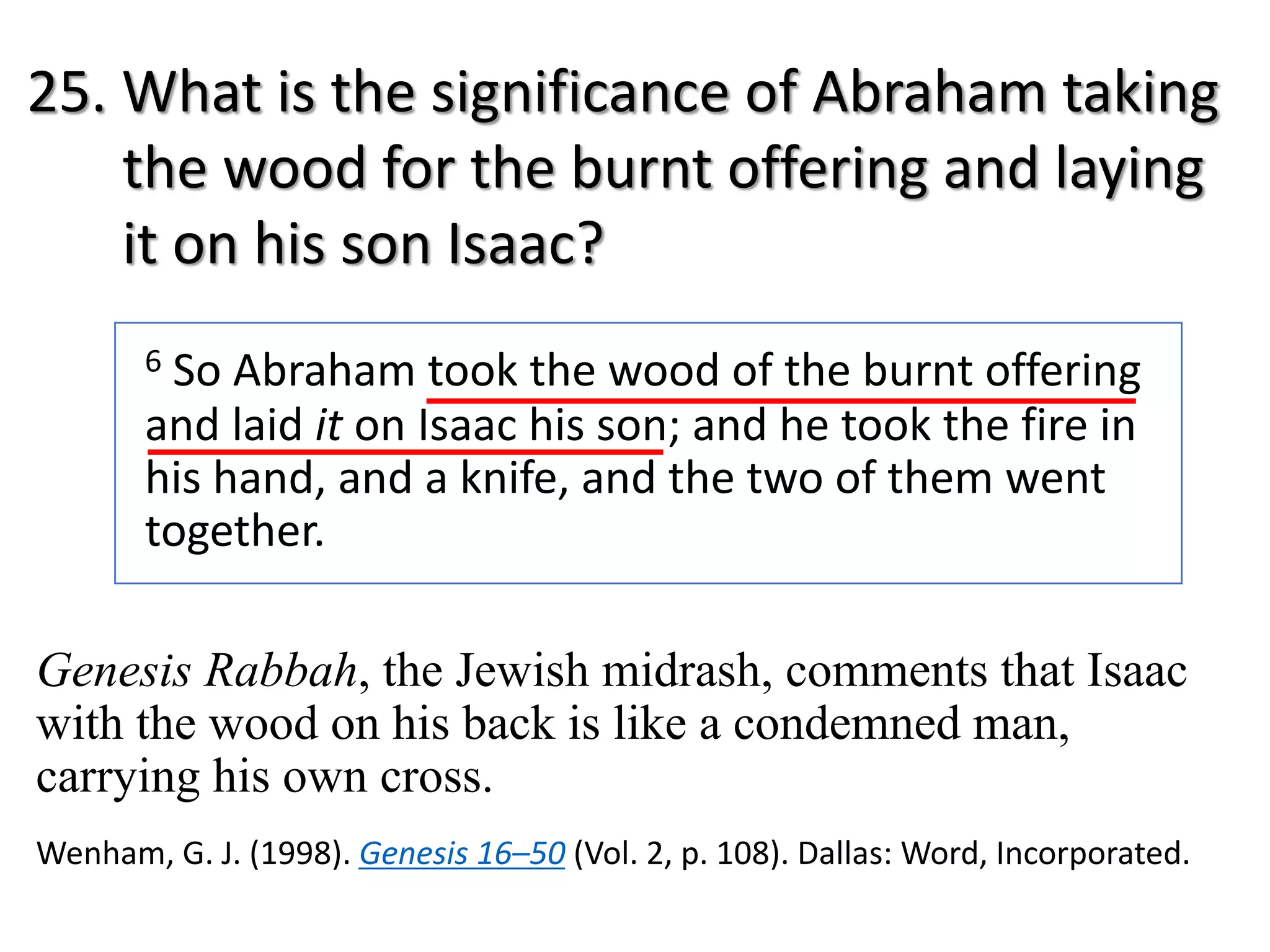 Abraham's Offering of Isaac - Genesis 22 | PDF