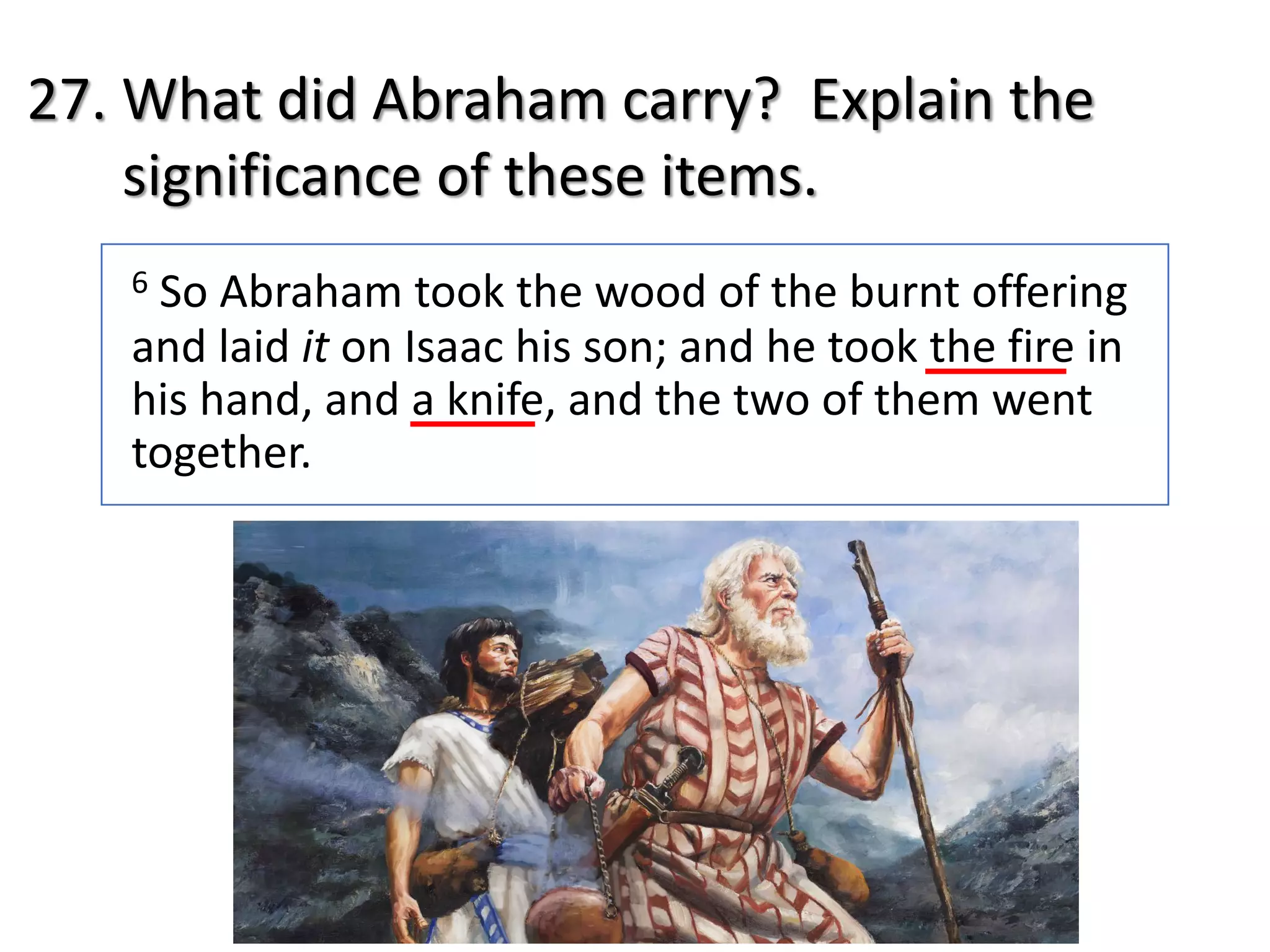 Abraham's Offering of Isaac - Genesis 22 | PDF