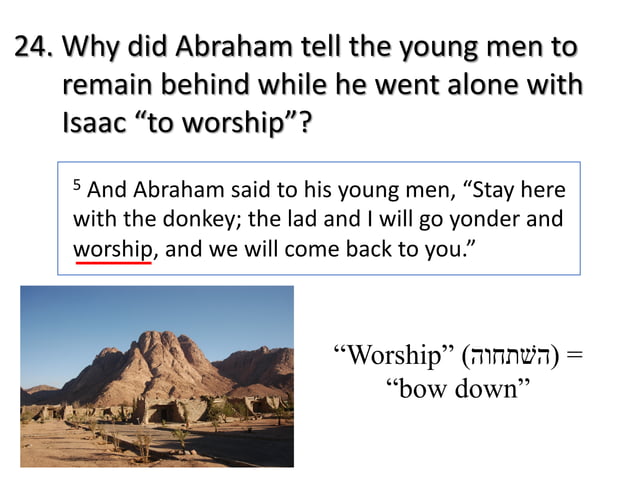 Abraham's Offering of Isaac - Genesis 22 | PDF