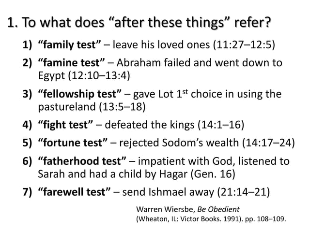 Abraham's Offering of Isaac - Genesis 22 | PDF