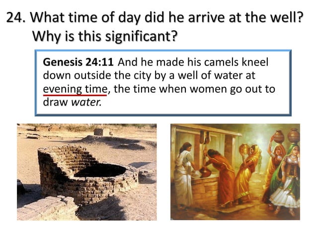 Isaac & Rebekah - Genesis 24:1-67 | PDF