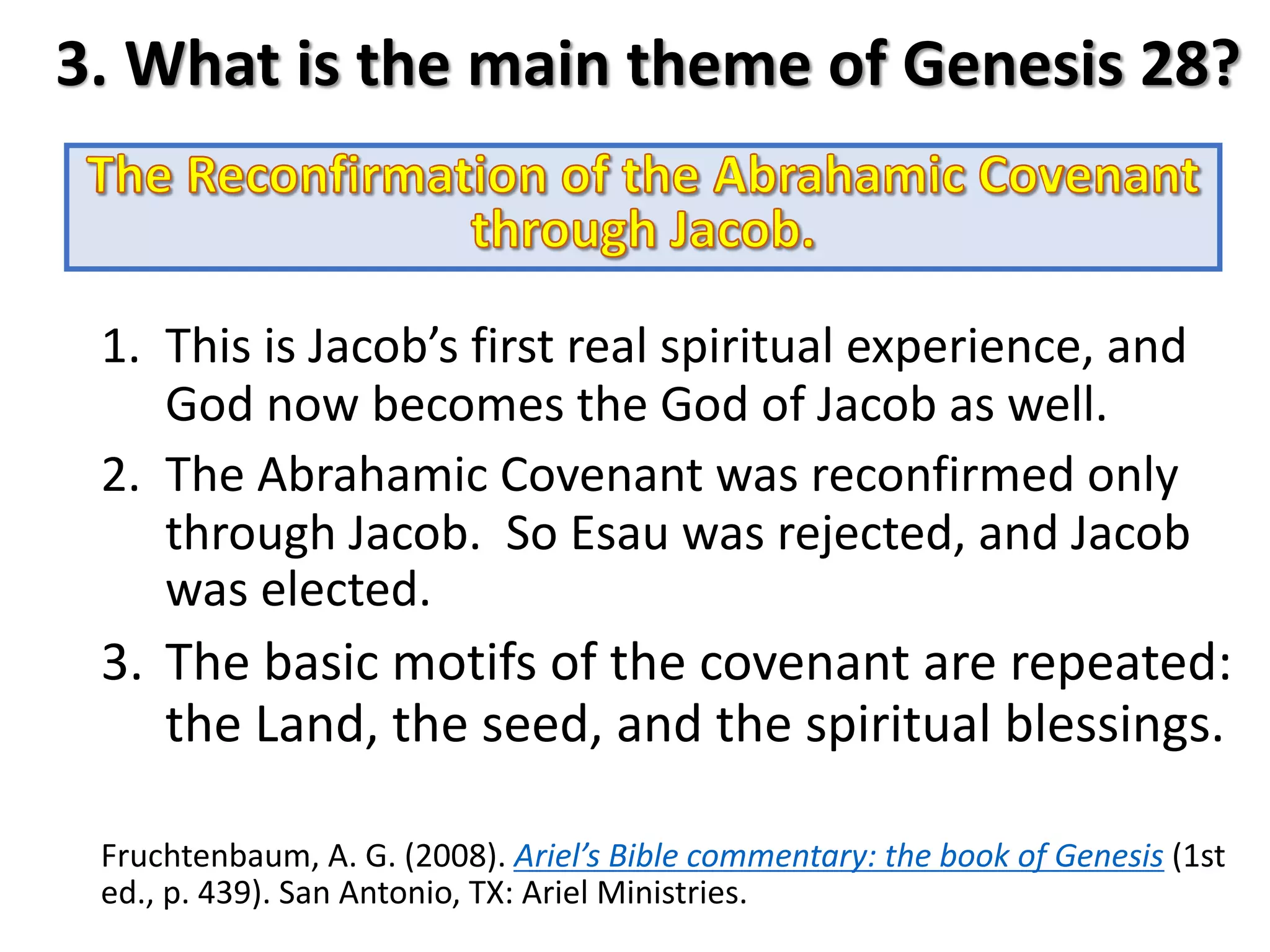 Jacob Ladder - Genesis 28:1-22 | PDF