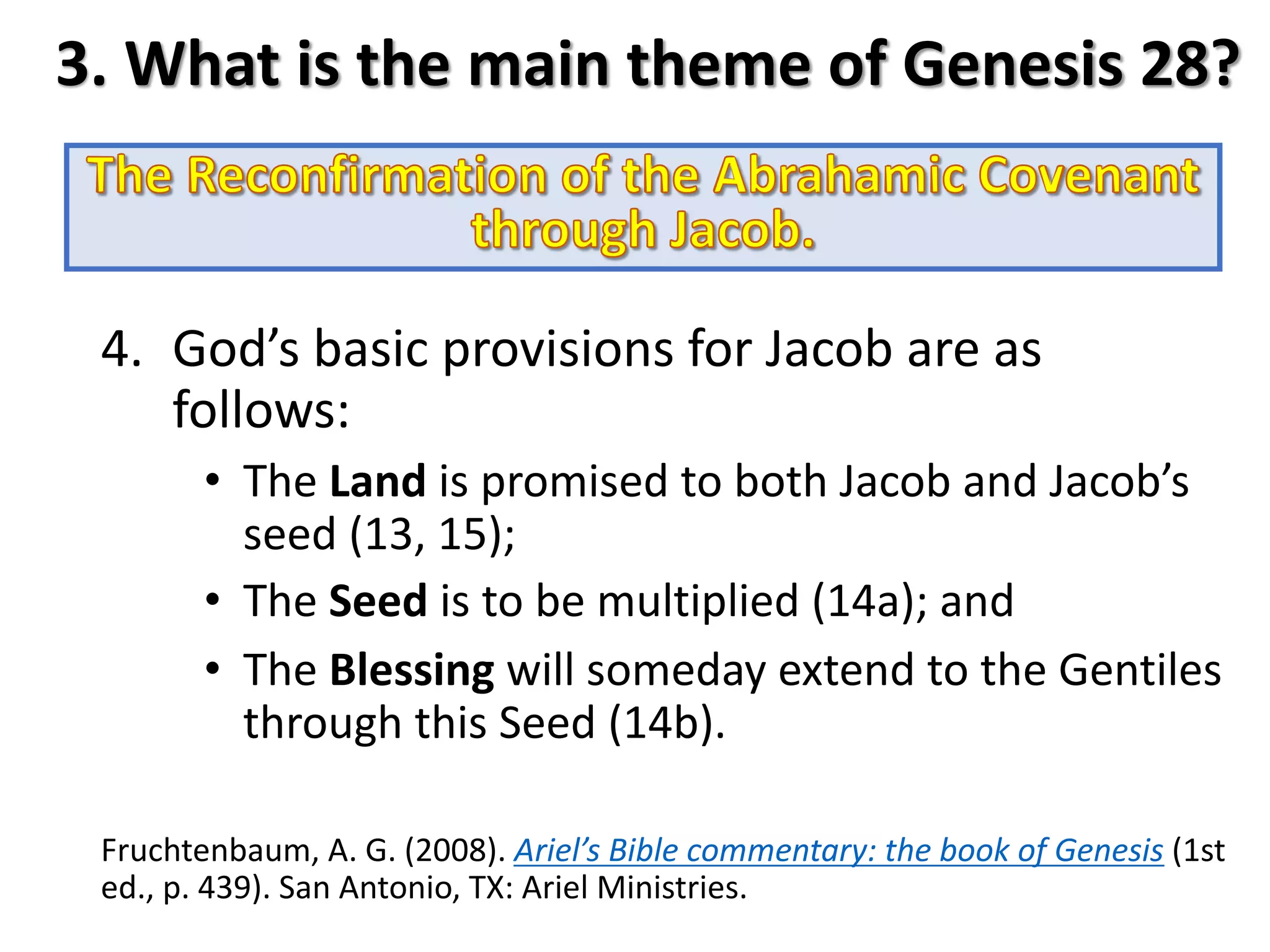 Jacob Ladder - Genesis 28:1-22 | PDF