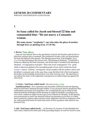 Genesis 28 commentary | PDF