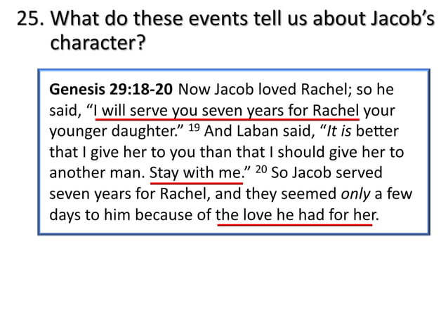 Jacob Marries Twice - Genesis 29 | PDF