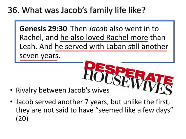 Jacob Marries Twice - Genesis 29 | PDF