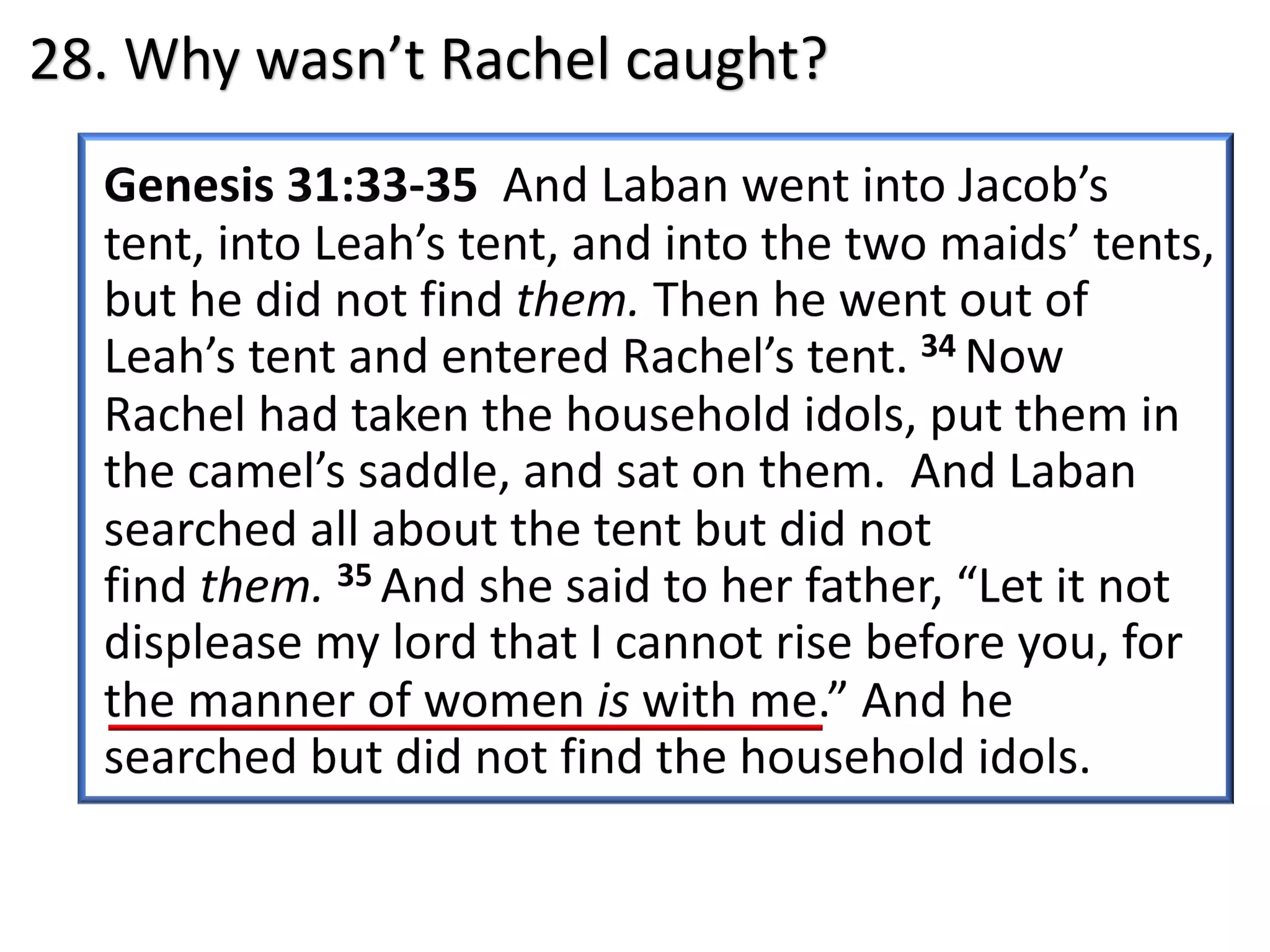Jacob Flees from Laban - Genesis 31 | PPT