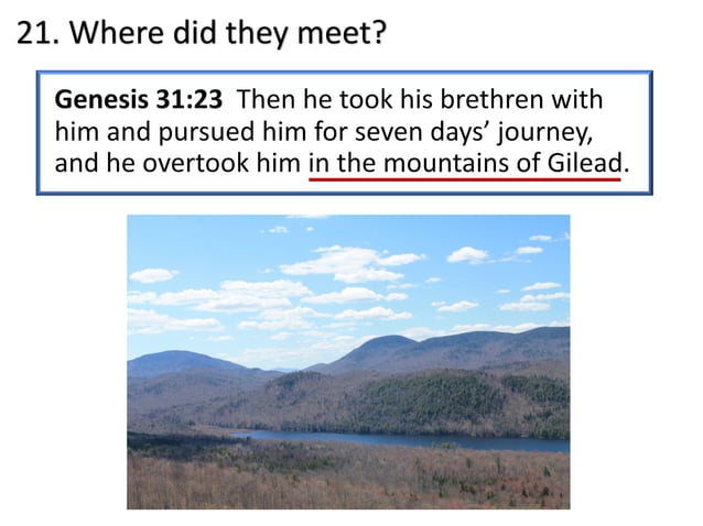 Jacob Flees from Laban - Genesis 31 | PPT