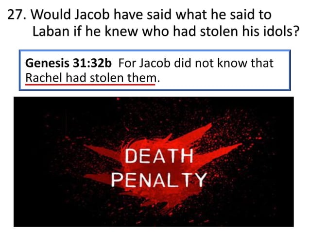 Jacob Flees from Laban - Genesis 31 | PPT