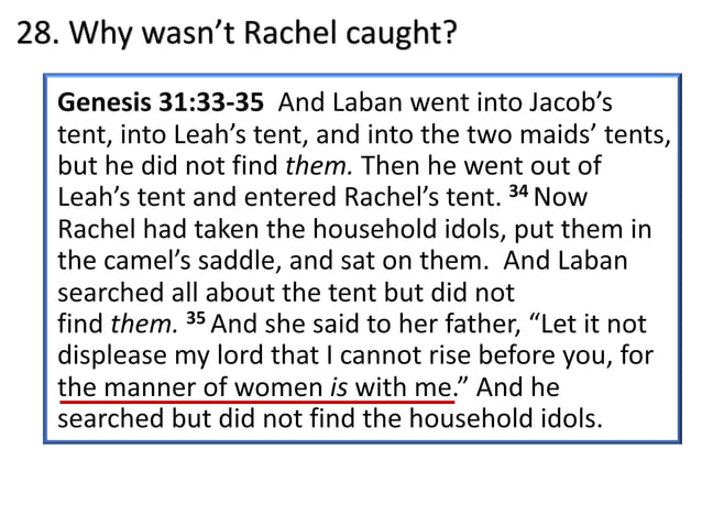 Jacob Flees from Laban - Genesis 31 | PPT
