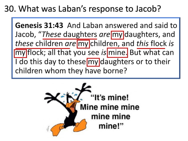 Jacob Flees from Laban - Genesis 31 | PPT