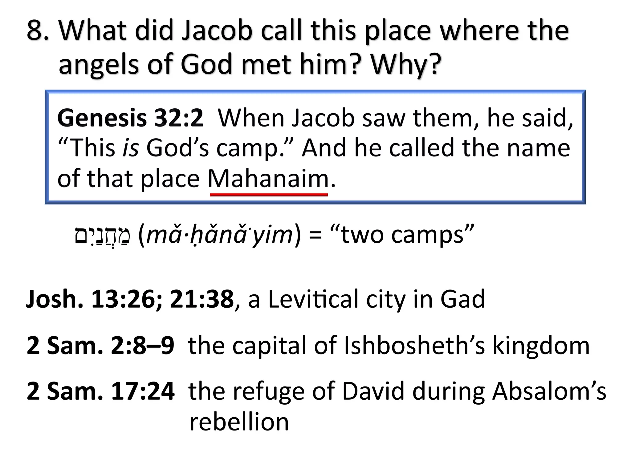Jacob Wrestles with the Lord - Genesis 32 | PDF