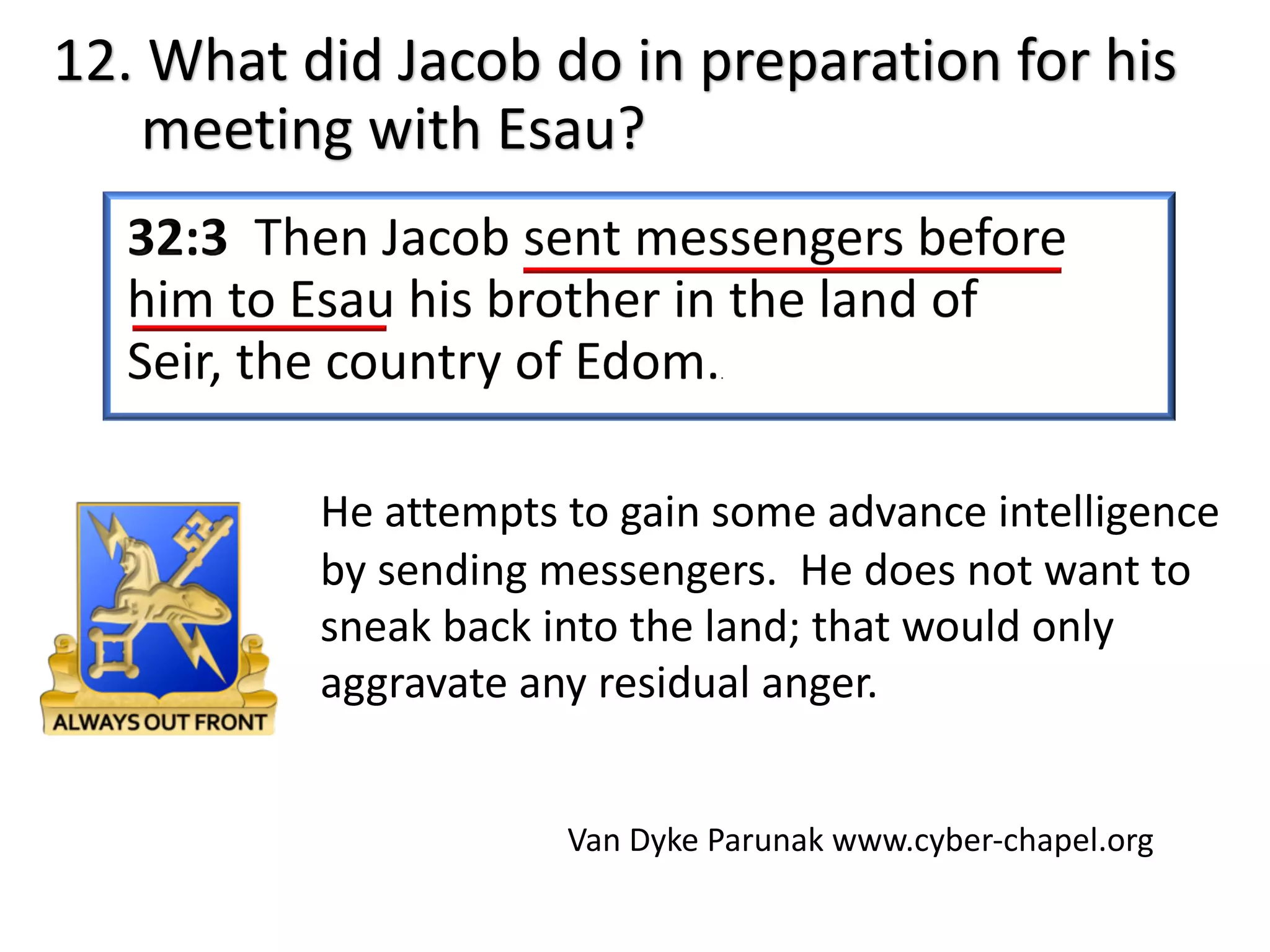 Jacob Wrestles with the Lord - Genesis 32 | PDF