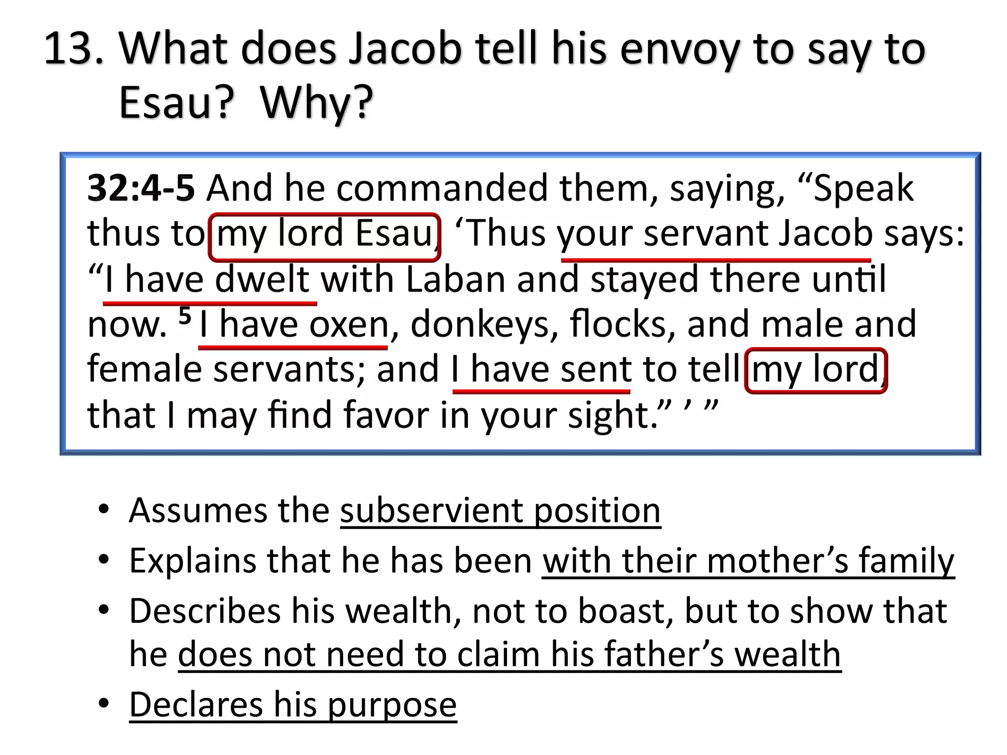 Jacob Wrestles with the Lord - Genesis 32 | PDF