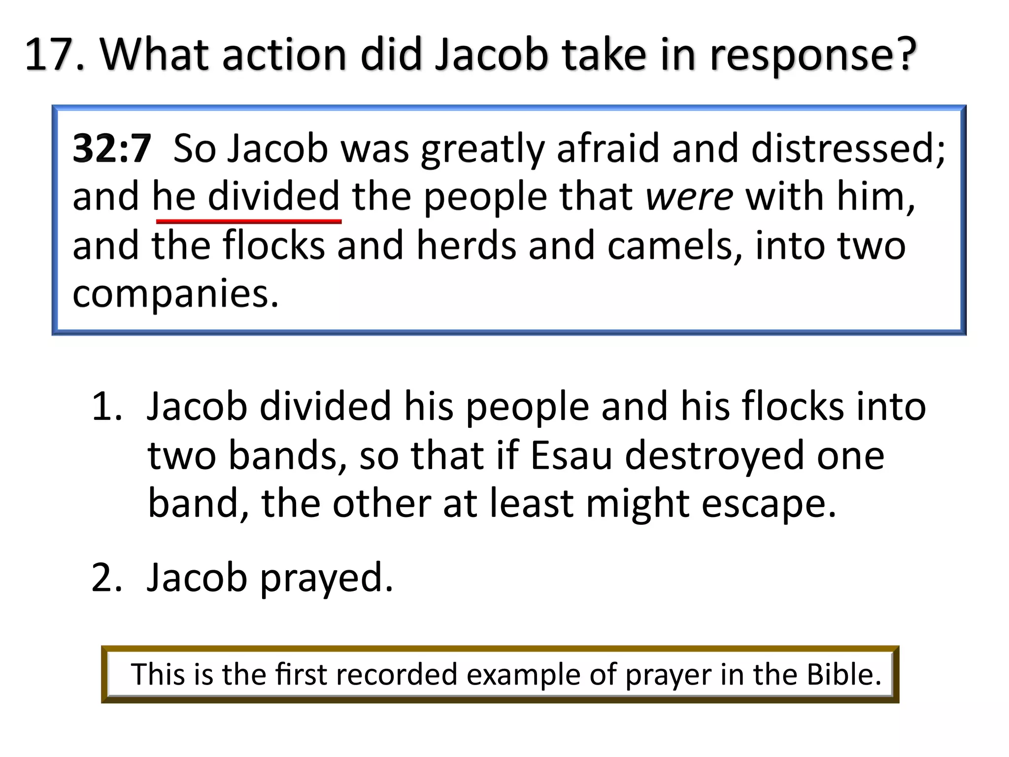 Jacob Wrestles with the Lord - Genesis 32 | PDF