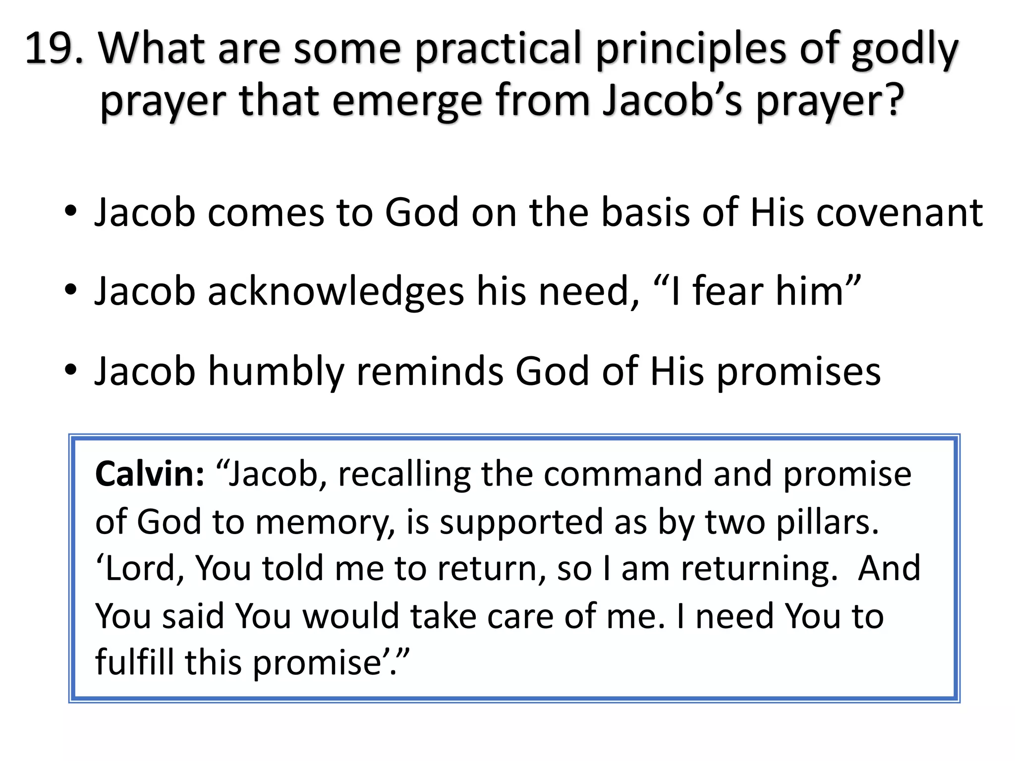 Jacob Wrestles with the Lord - Genesis 32 | PDF