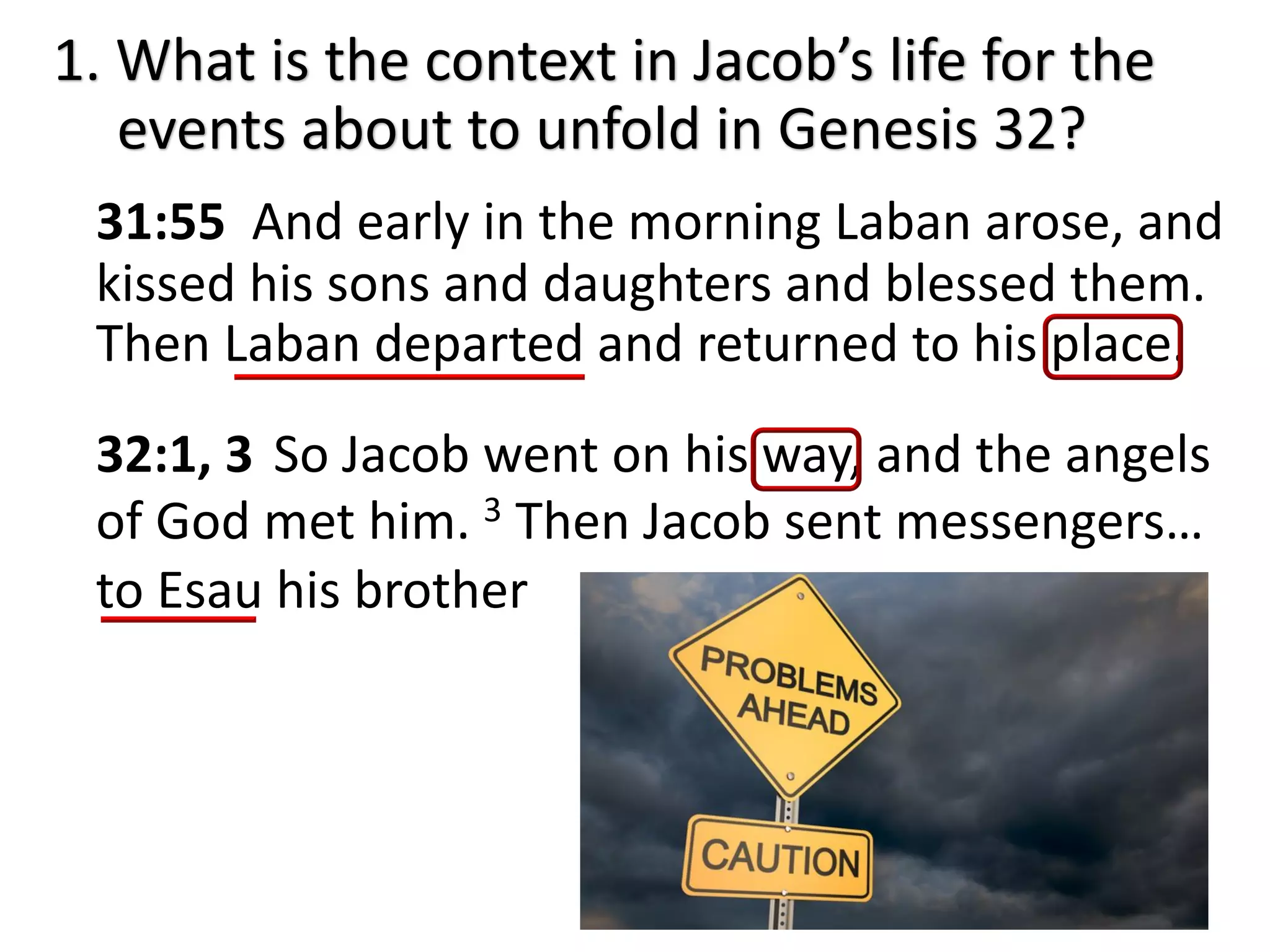 Jacob Wrestles with the Lord - Genesis 32 | PDF