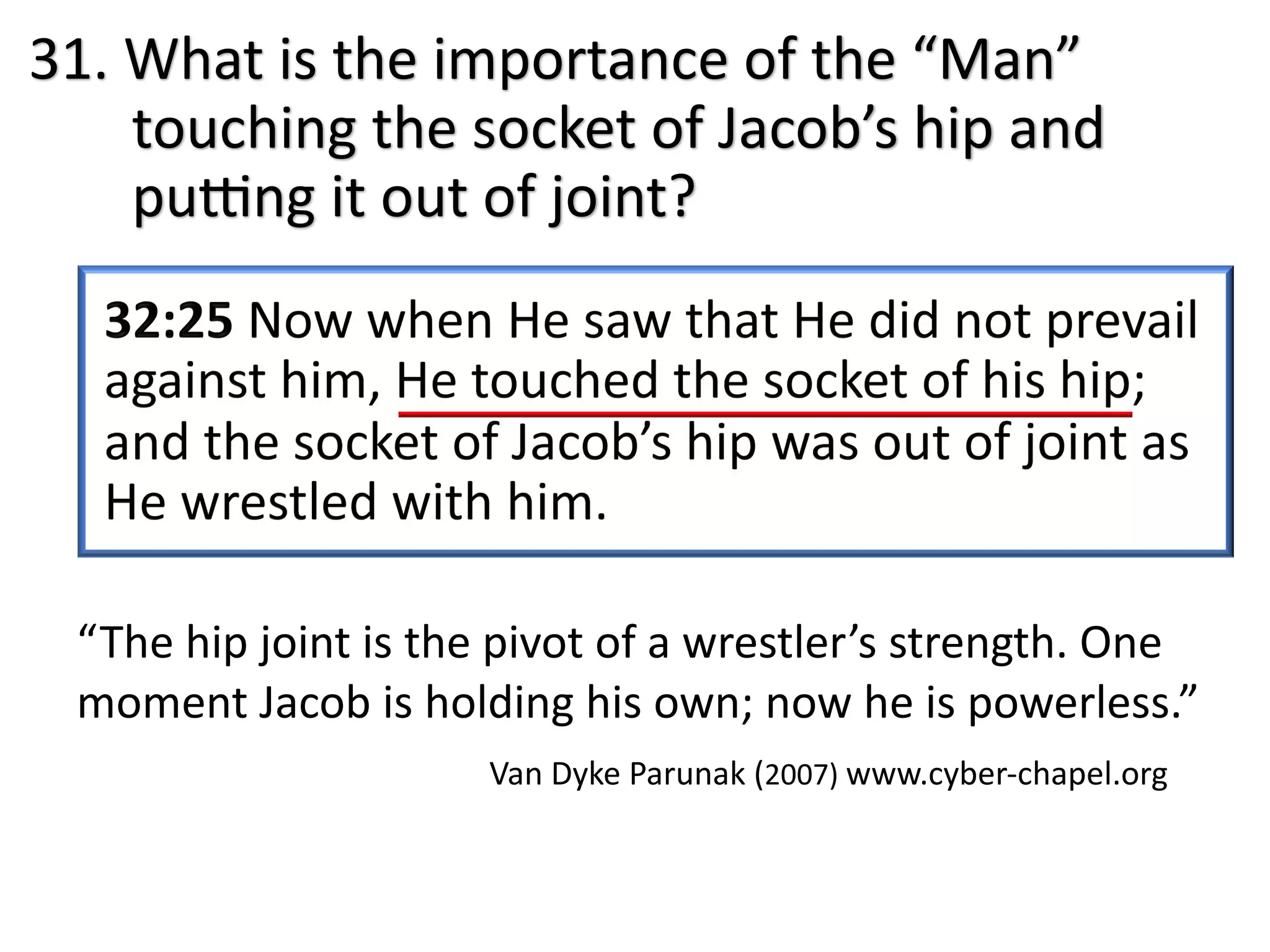 Jacob Wrestles with the Lord - Genesis 32 | PDF