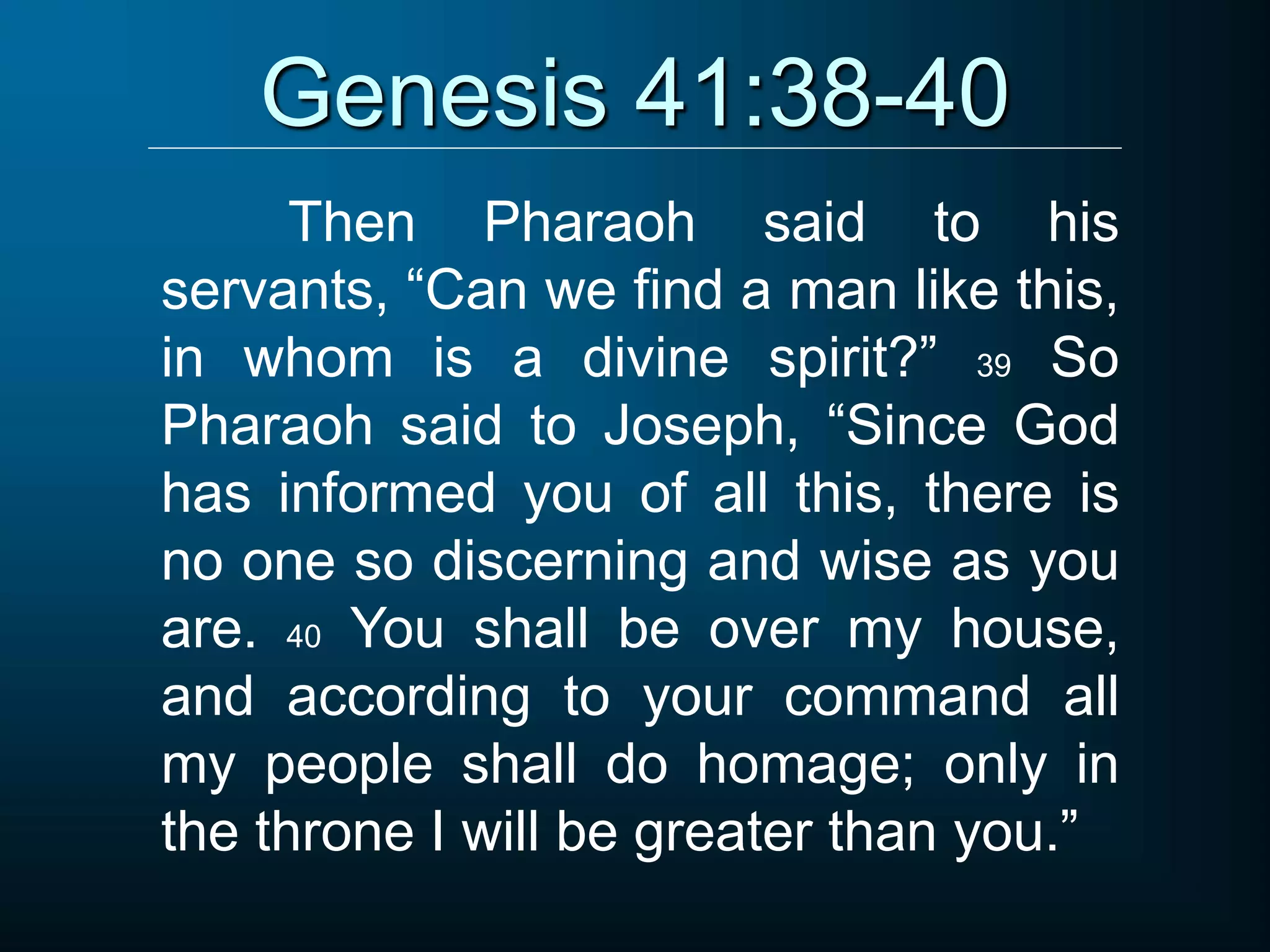 Genesis 37 50: The joseph narrative | PPT