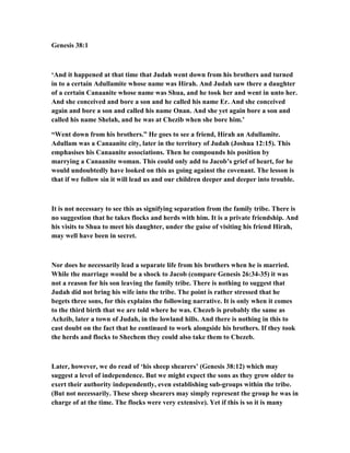Genesis 38 commentary | PDF