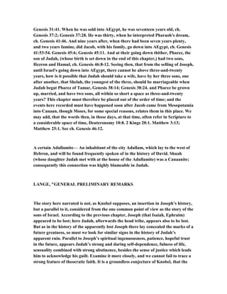 Genesis 38 commentary | PDF