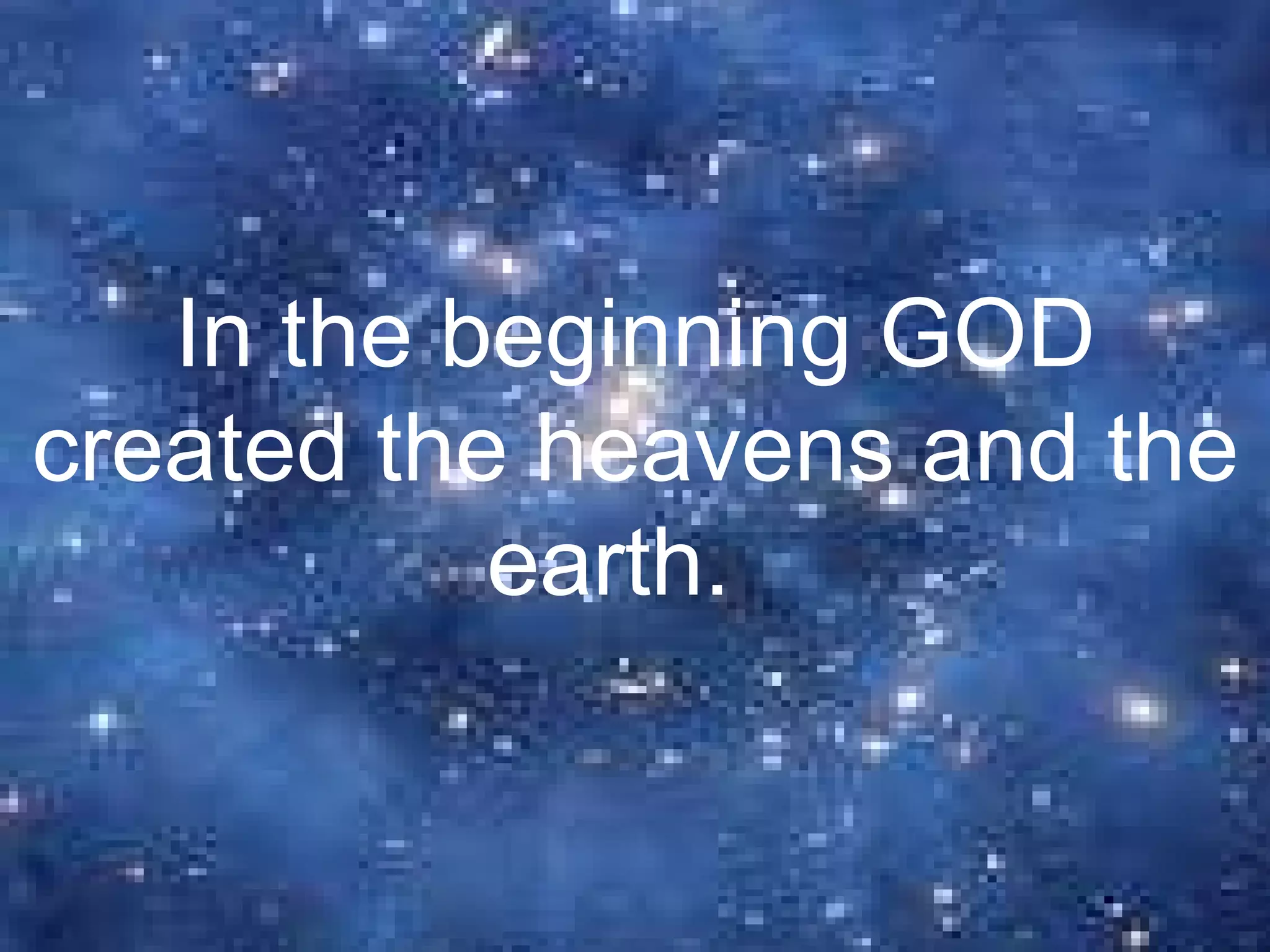 Genesis account of_creation_power_point | PPT