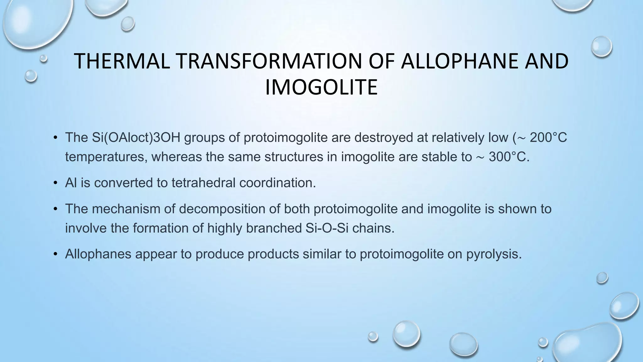 GENESIS AND TRANSFORMATION OF NON CRYSTALLINE SILICATE CLAY MINERAL.pptx