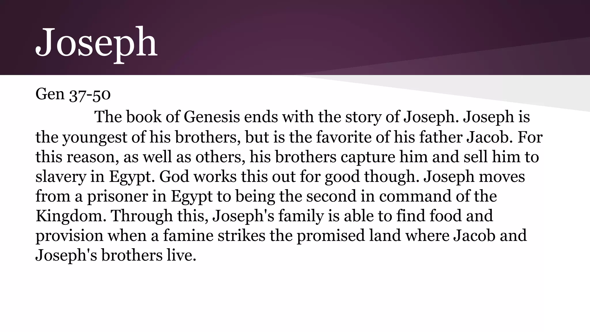 An Overview of Genesis | PPTX