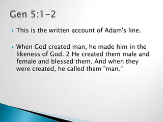 Genesis ch. 5, 2012, Adam, toledot, Adam’s age, 1656 years Adam to ...