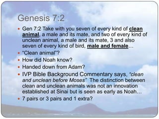 Genesis ch. 7;1 9;17, Ark’s size, go or come, genea, only entrance, God ...