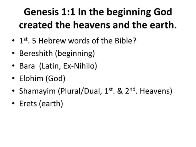 Genesis, ch 1, #4, 1;20 27, 8-26-12 | PPT