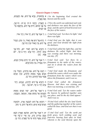 GENESIS - HEBREW/ ENGLISH | PDF