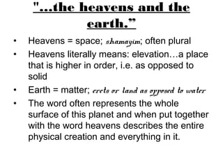 Genesis chapter one | PPT