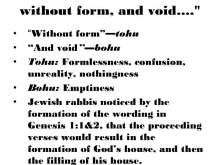 Genesis chapter one | PPT