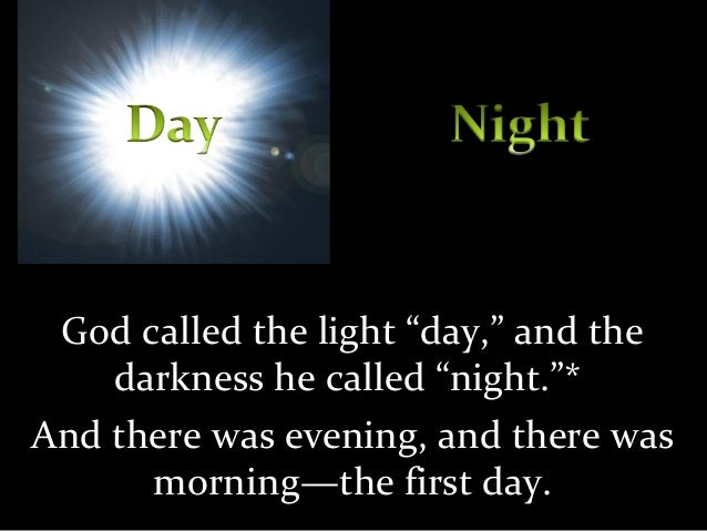 One Day God Made Light On