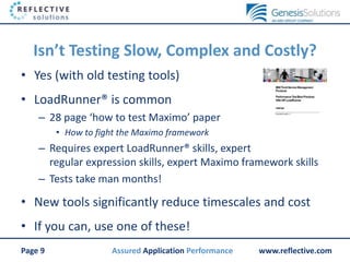 Maximo Performance - A Best Practice Overview Webinar, August 27, 2014 ...