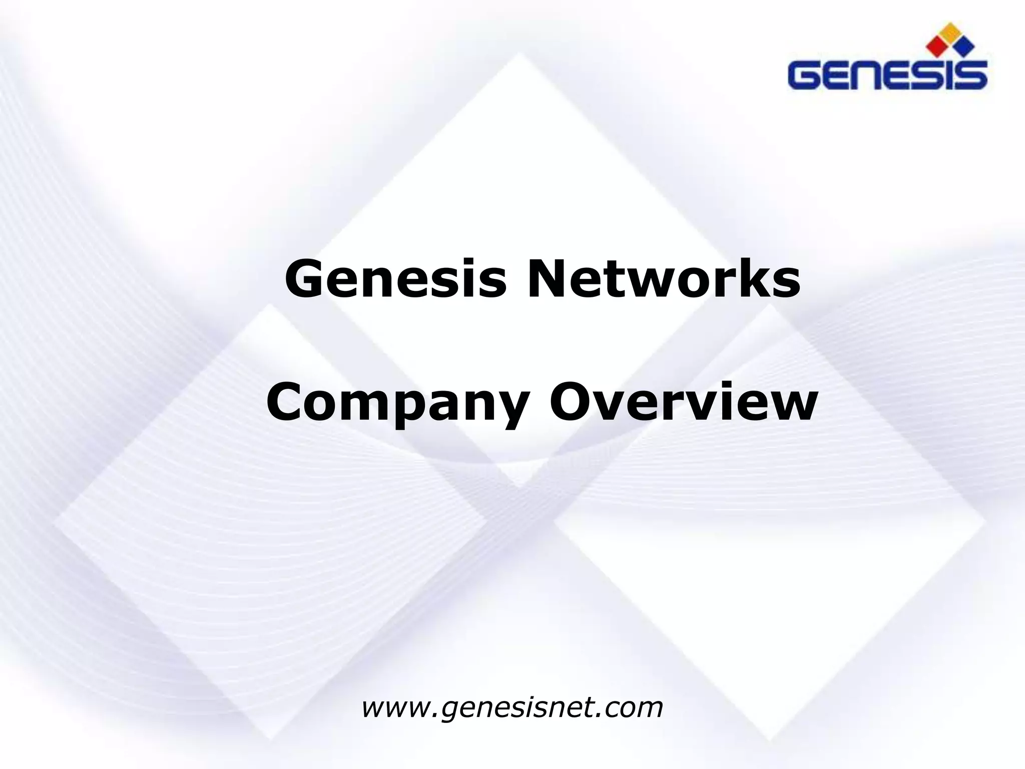 Genesis Networks Mar 2010 Base Presentation Rev4 | PPT