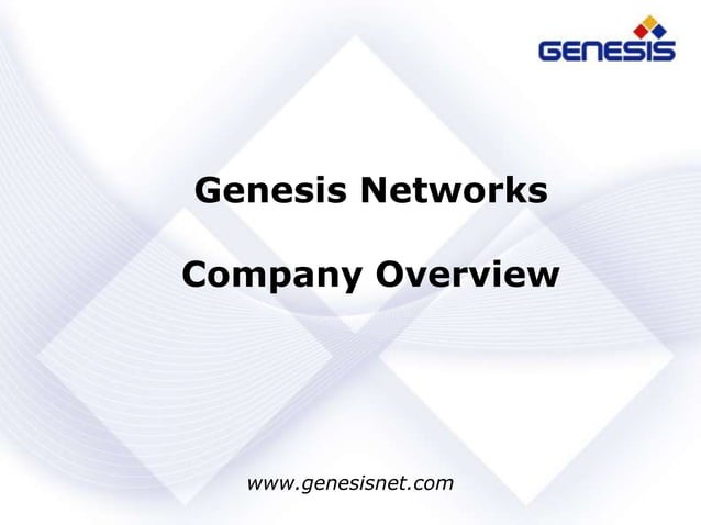 Genesis Networks Mar 2010 Base Presentation Rev4 | PPT
